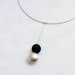 Magma Necklace Made of Matte Sterling Silver, Simple and Contemporary ...