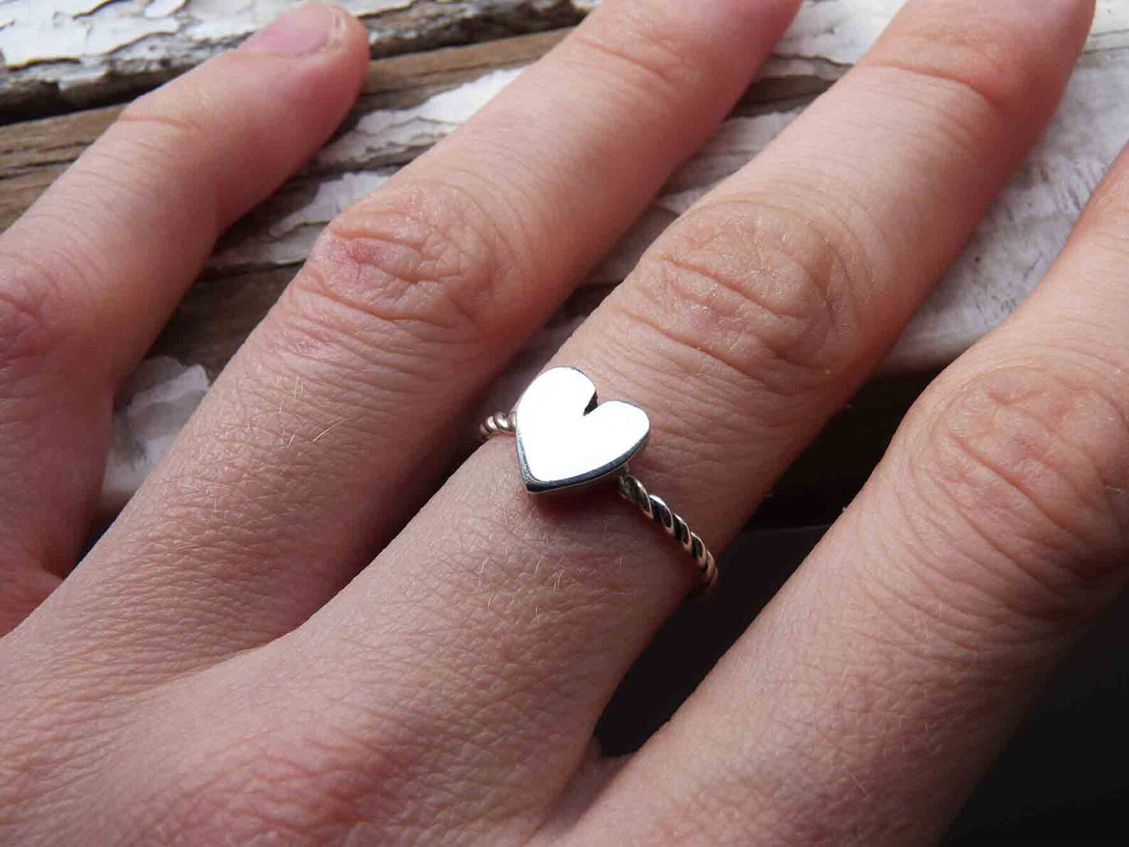 Heart Ring Sterling Silver Made to Order Custom Ring - Etsy