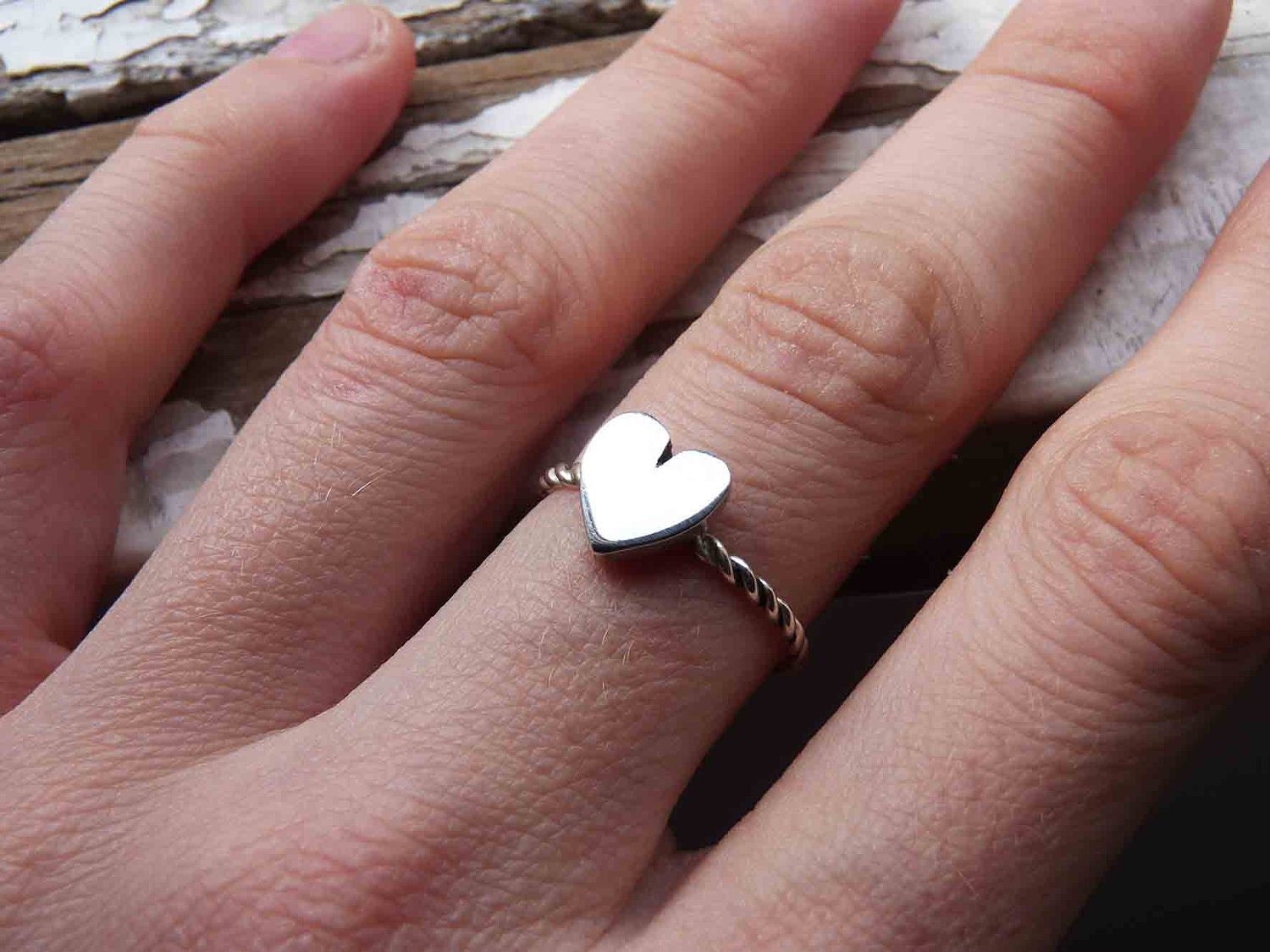 Heart Ring Sterling Silver Made to Order Custom Ring | Etsy