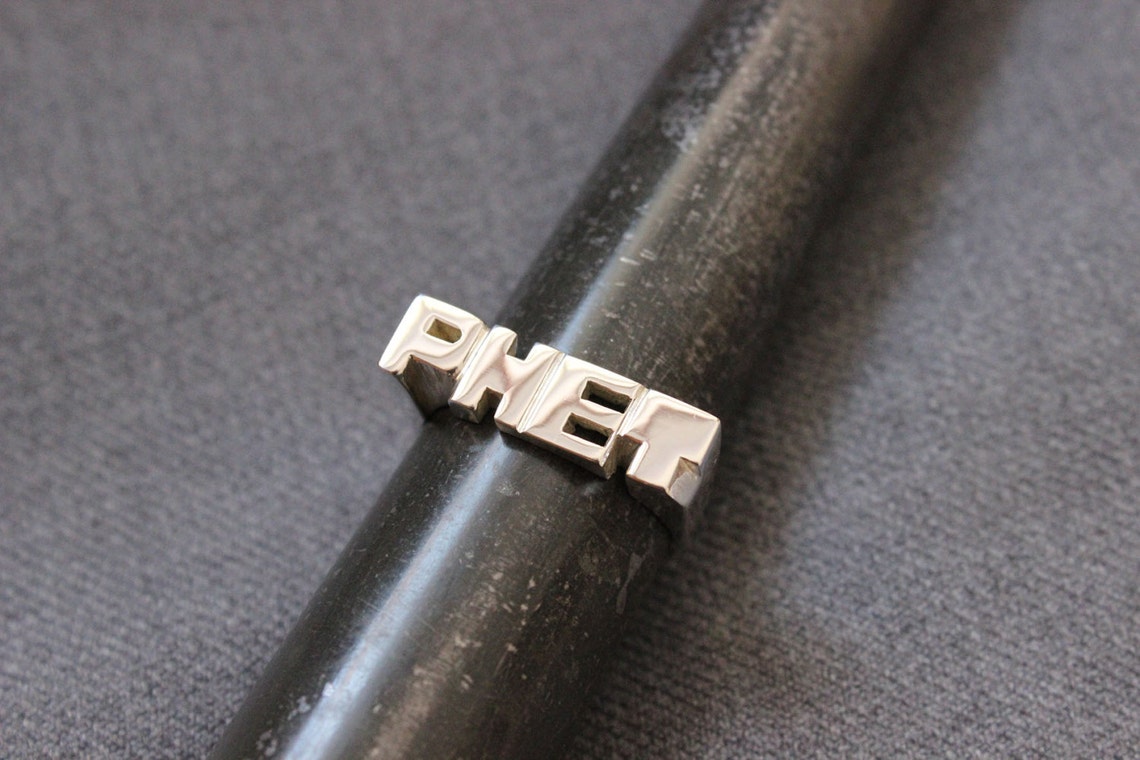 Word Personal Ring Sterling Silver Signet Ring Name Ring - Etsy