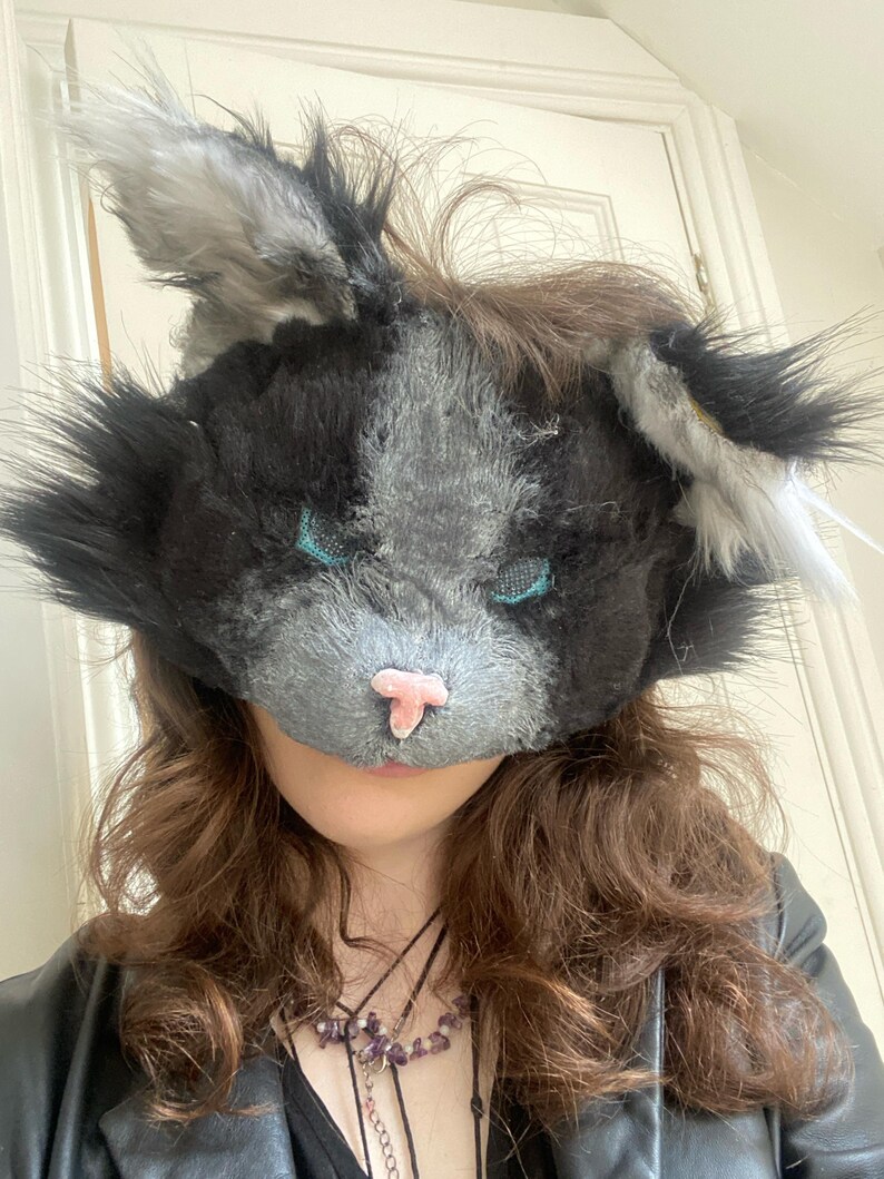 Fully Furred Therian Puppy Posable Ears Canine Dog Cat Mask Quadrobics ...