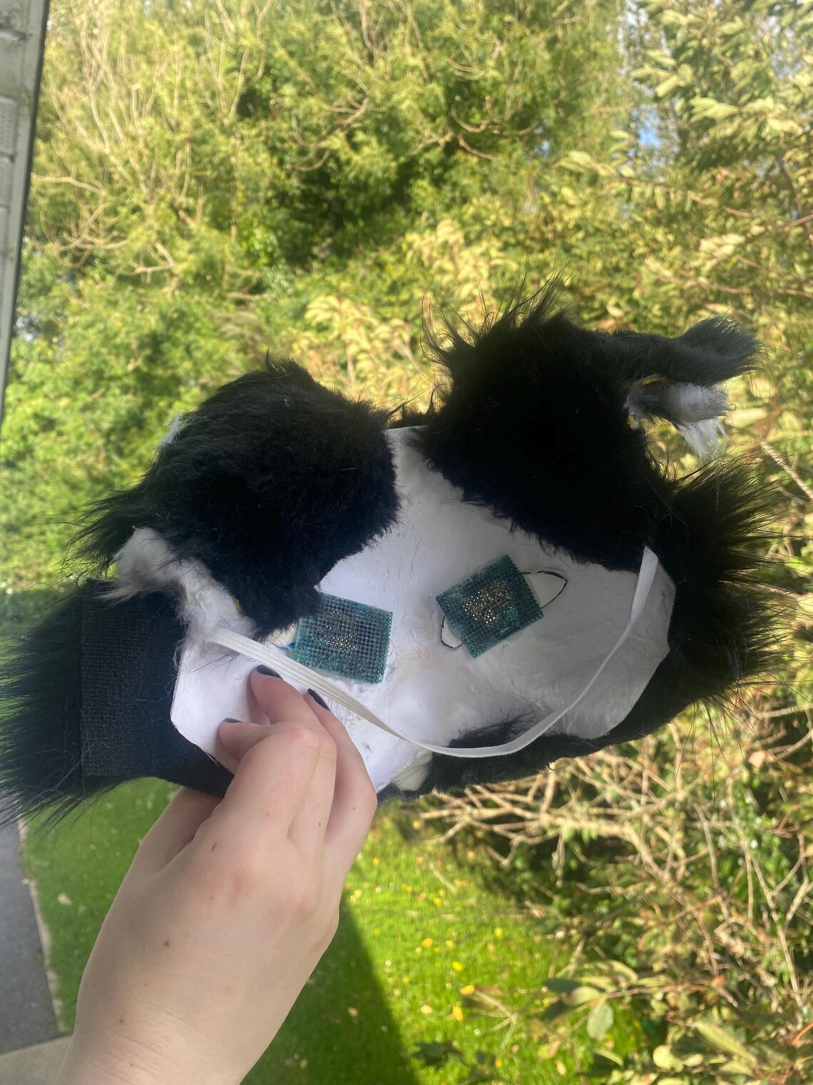 Fully Furred Therian Puppy Posable Ears Canine Dog Cat Mask Quadrobics ...