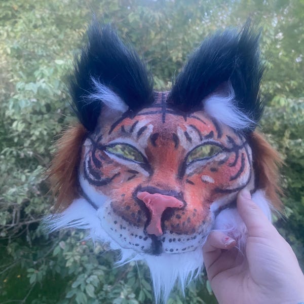 Therian Ginger Mask - Etsy