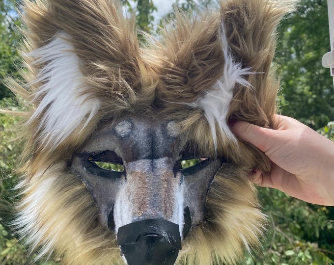 Therian Wolf Canine Werewolf Dog Fox Coyote Mask Quadrobics Gear Furry ...