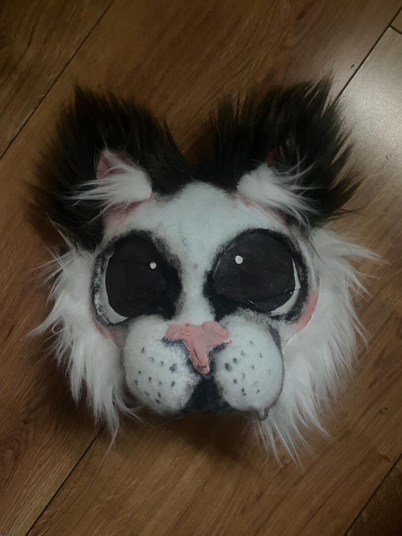 Therian Mask Quadrobics Gear Alterhuman Possum Cat Furry Fursuit Head
