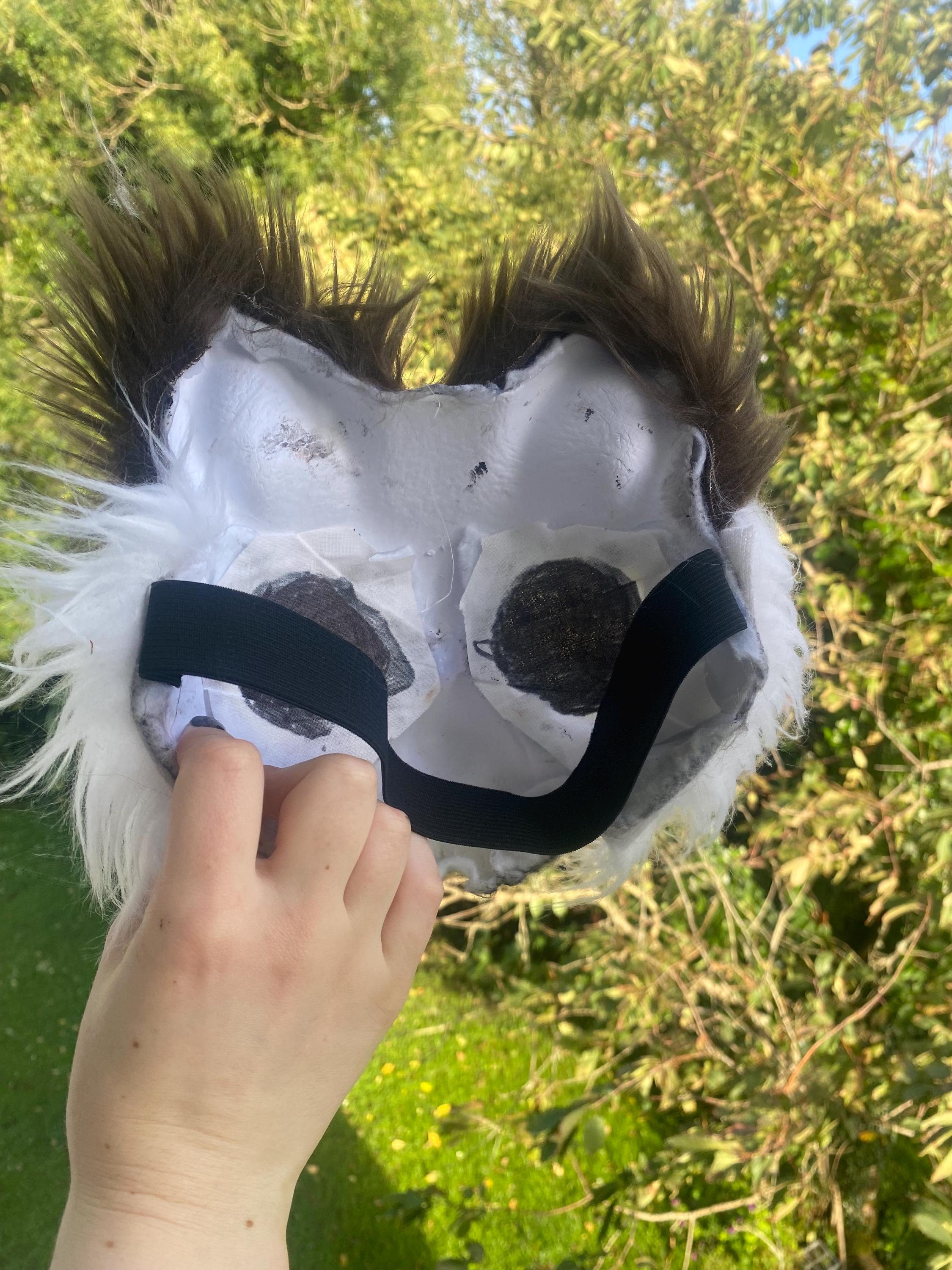 Therian Mask Quadrobics Gear Alterhuman Possum Cat Furry Fursuit Head ...