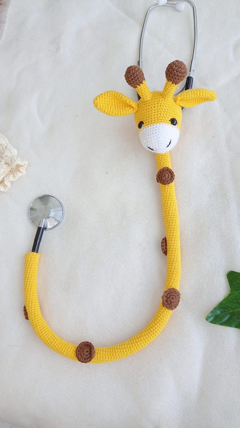 Amigurumi Giraffe Stethoscope Cover Crochet Nurse Doctor Gift - Etsy
