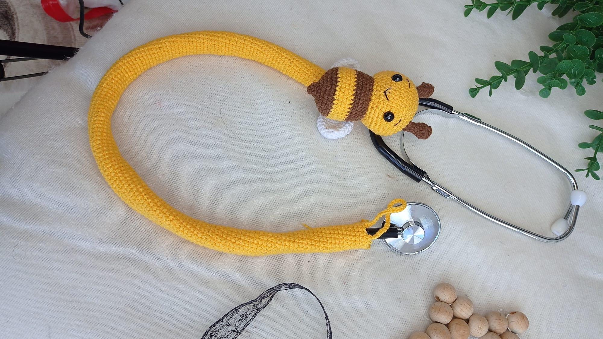 Amigurumi Bee Stethoscope Cover Crochet Doctor Nurse Gift - Etsy