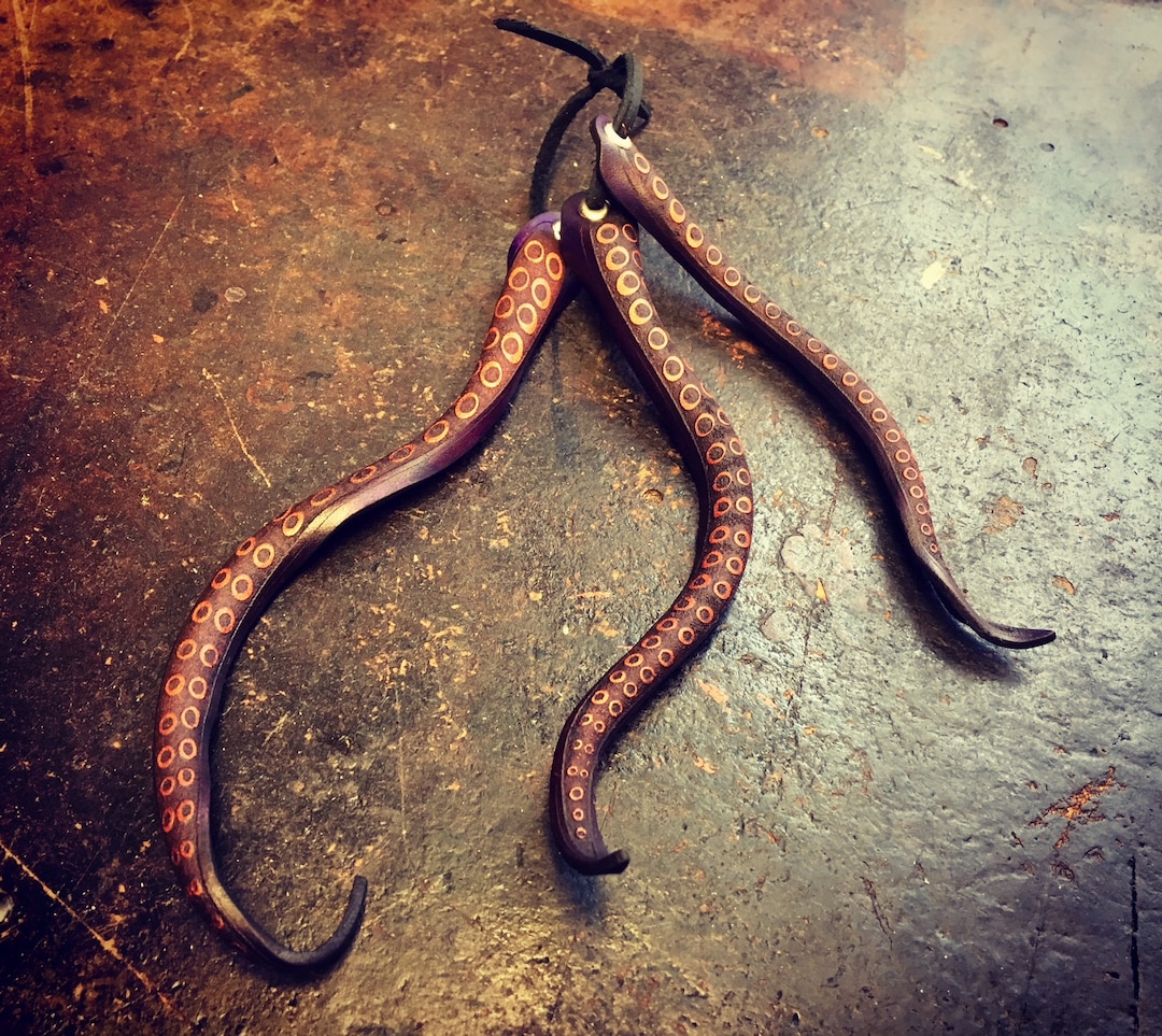 Small Leather Octopus Tentacles - Etsy