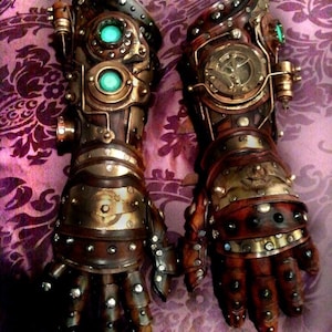 Steampunk Gauntlet Bracer Glove - Etsy