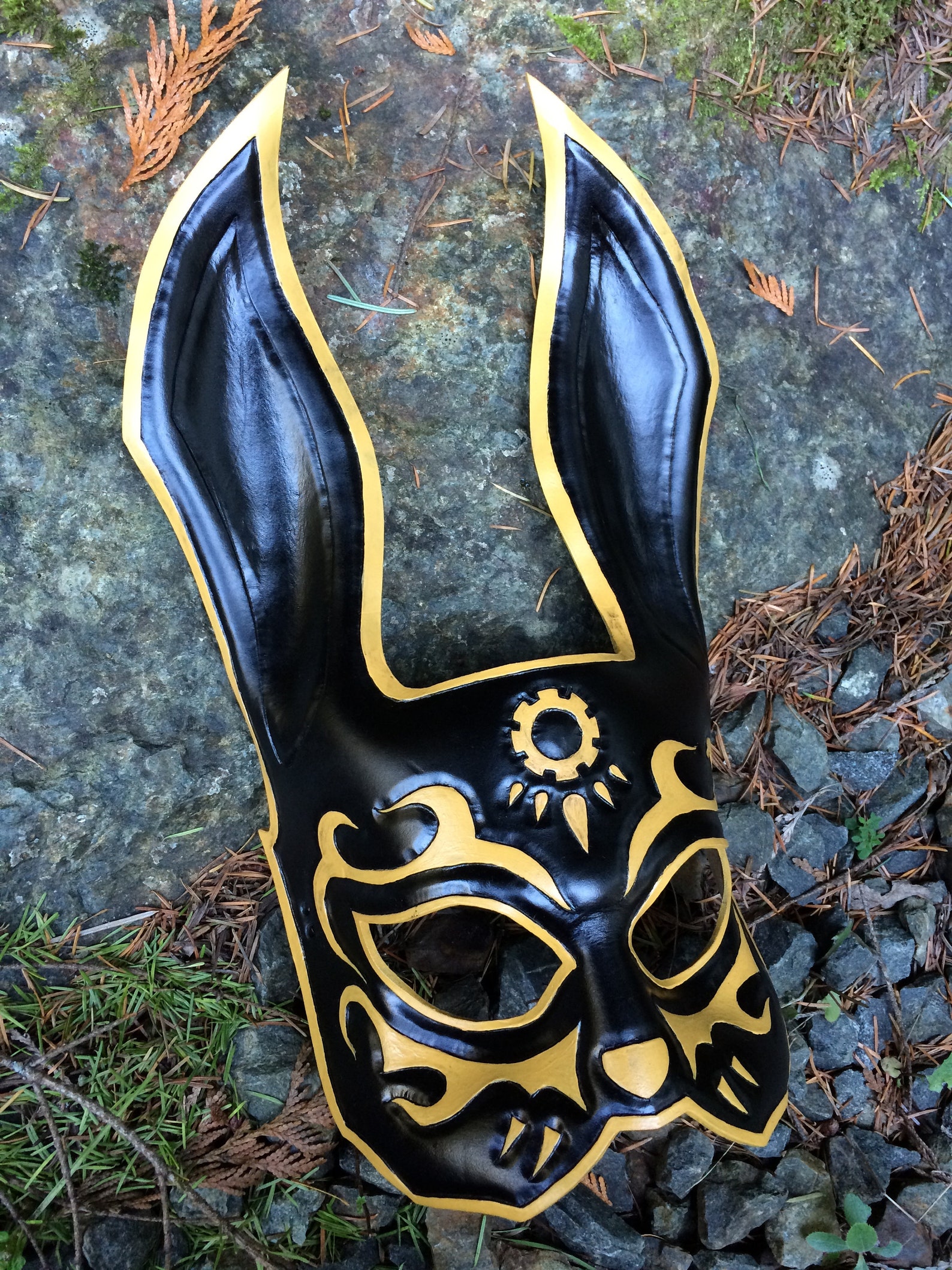 Leather Rabbit Splicer Mask PDF Template Digital Leather - Etsy