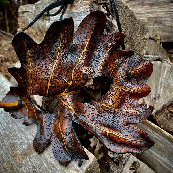Leather Leaves - Etsy