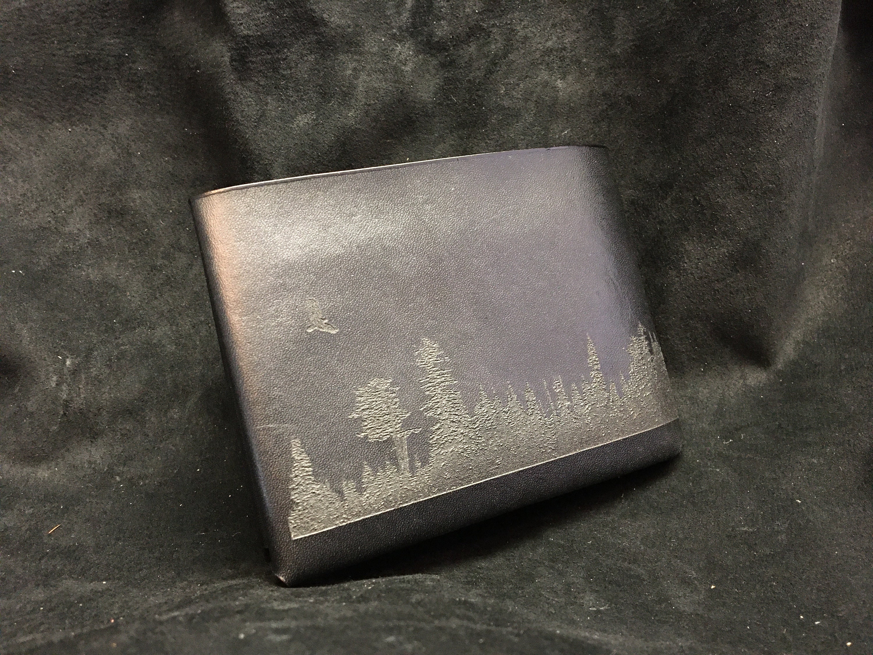 Old Stock - Leather Wallet Minimalist Forest themed nature inspired ...
