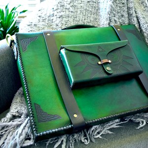 Leather Zelda Laptop Bag - Satchel - Briefcase - Messenger Bag - Etsy