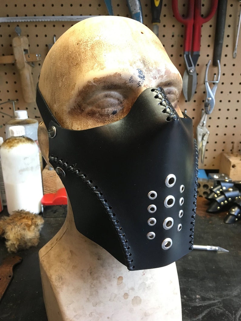 Leather breather mask PDF pattern Template Digital Leather | Etsy