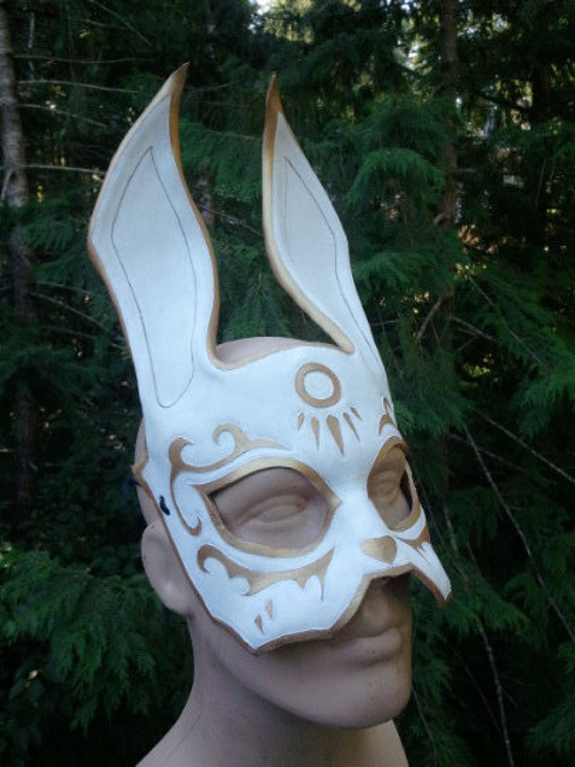 Leather Rabbit Splicer Mask PDF Template Digital Leather - Etsy