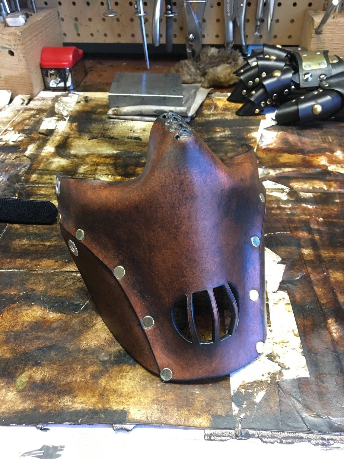 Leather Cannibal Mask PDF Pattern Template Digital Leather - Etsy