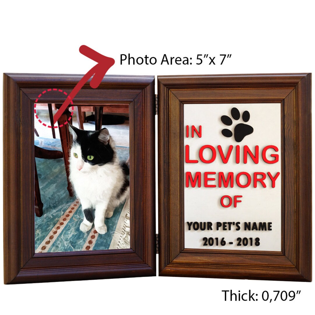 Custom Pet Memorial Decor, Pet Memorial Keepsake, Gift for Pet Lover ...