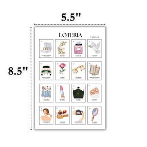 Bachelorette Party Loteria Game | Bridal Shower Game | Spanish ...
