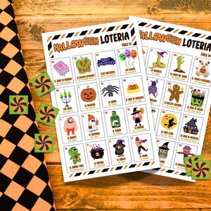 Halloween Lotería Game Bilingual Spanish & English 50 Boards 54 Card ...
