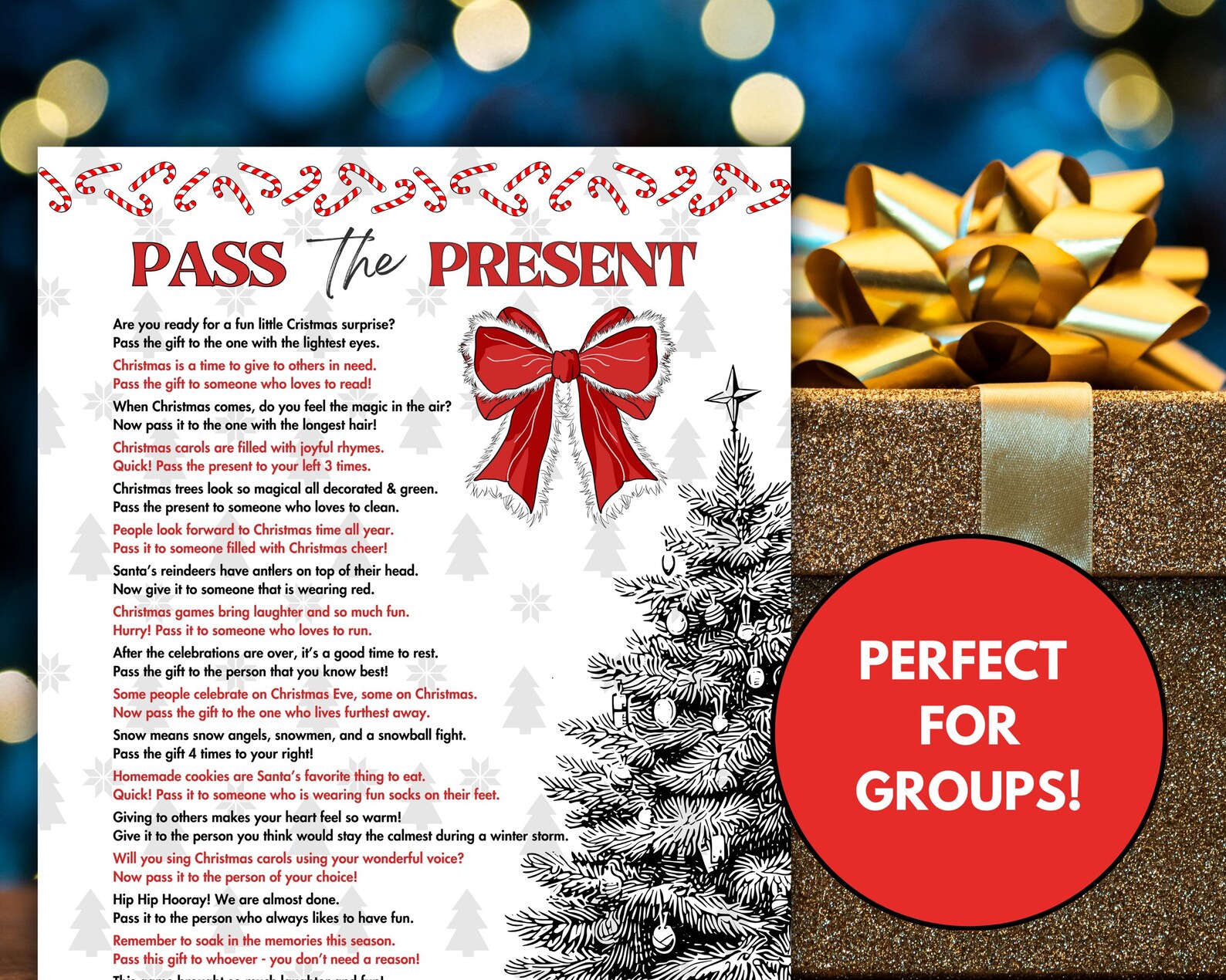 Christmas Pass the Present Game | Christmas Party Game | Christmas ...