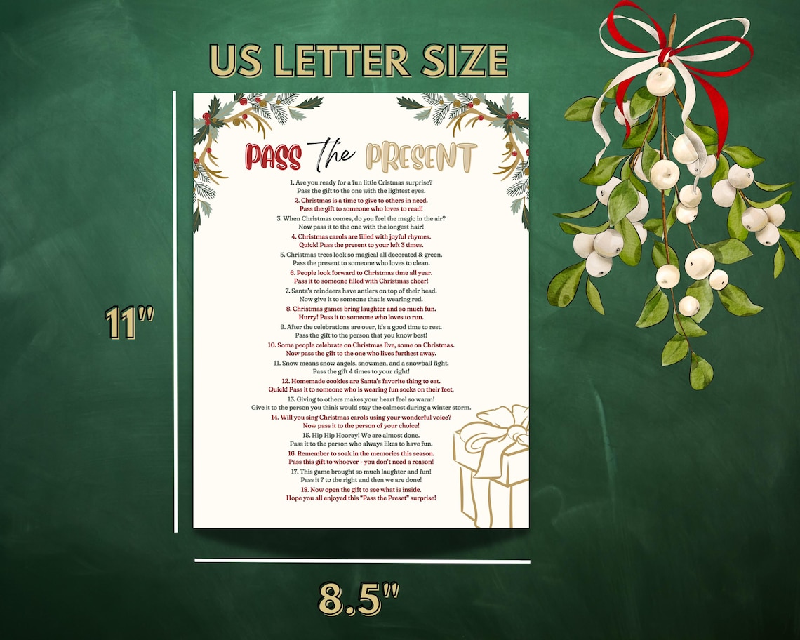 Christmas Pass the Present Game | Christmas Party Game | Christmas ...