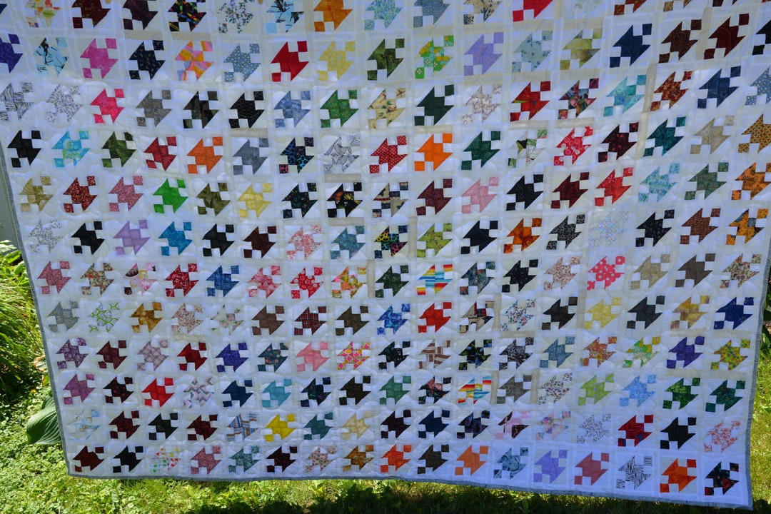 Scrappy Anvils Quilt Bed Quilt Couch Quilt Reversible - Etsy