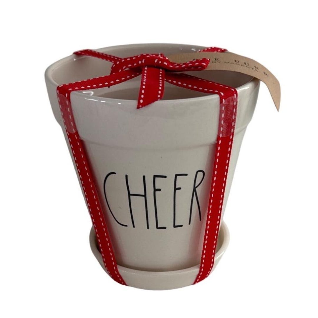 Rae Dunn Cheer Planter Flower Pot Christmas Home Decor Gift New - Etsy