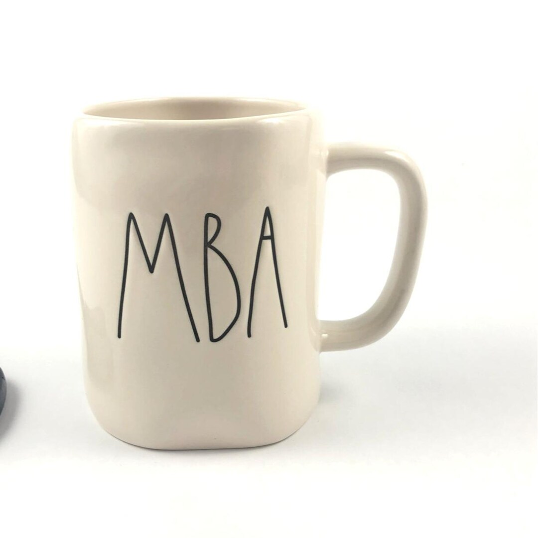 Rae Dunn MBA Mug Farmhouse Style Minimalist Design Rustic Decor Coffee ...