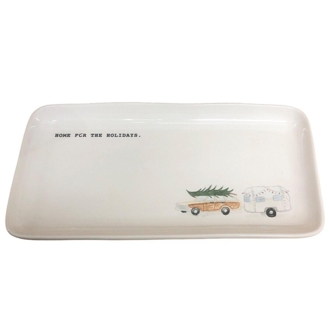 Rae Dunn Home for the Holidays Camper Platter Christmas Serving Tray ...