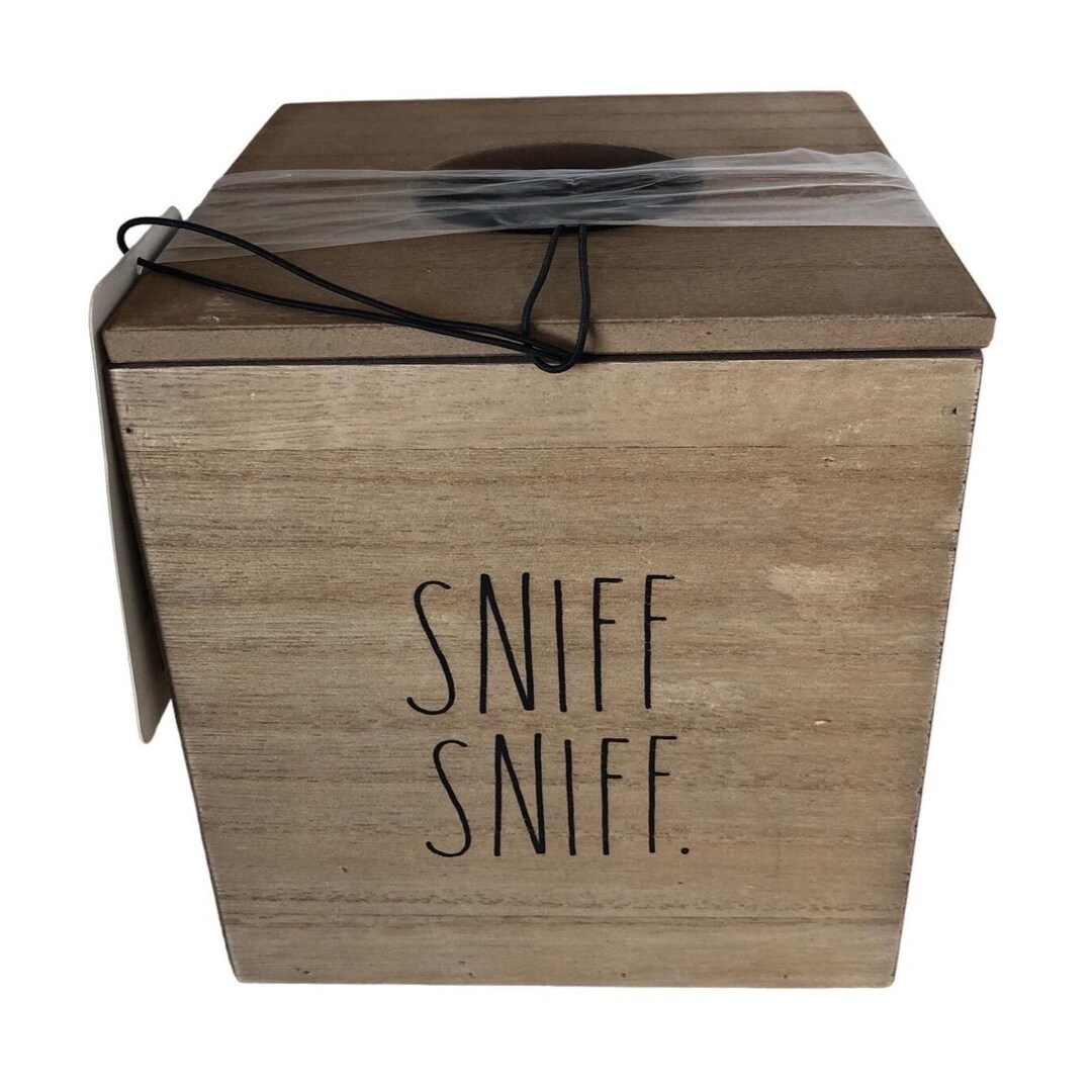 Rae Dunn Sniff Sniff Tissue Holder Wood Bathroom Decor Farmhouse Style ...