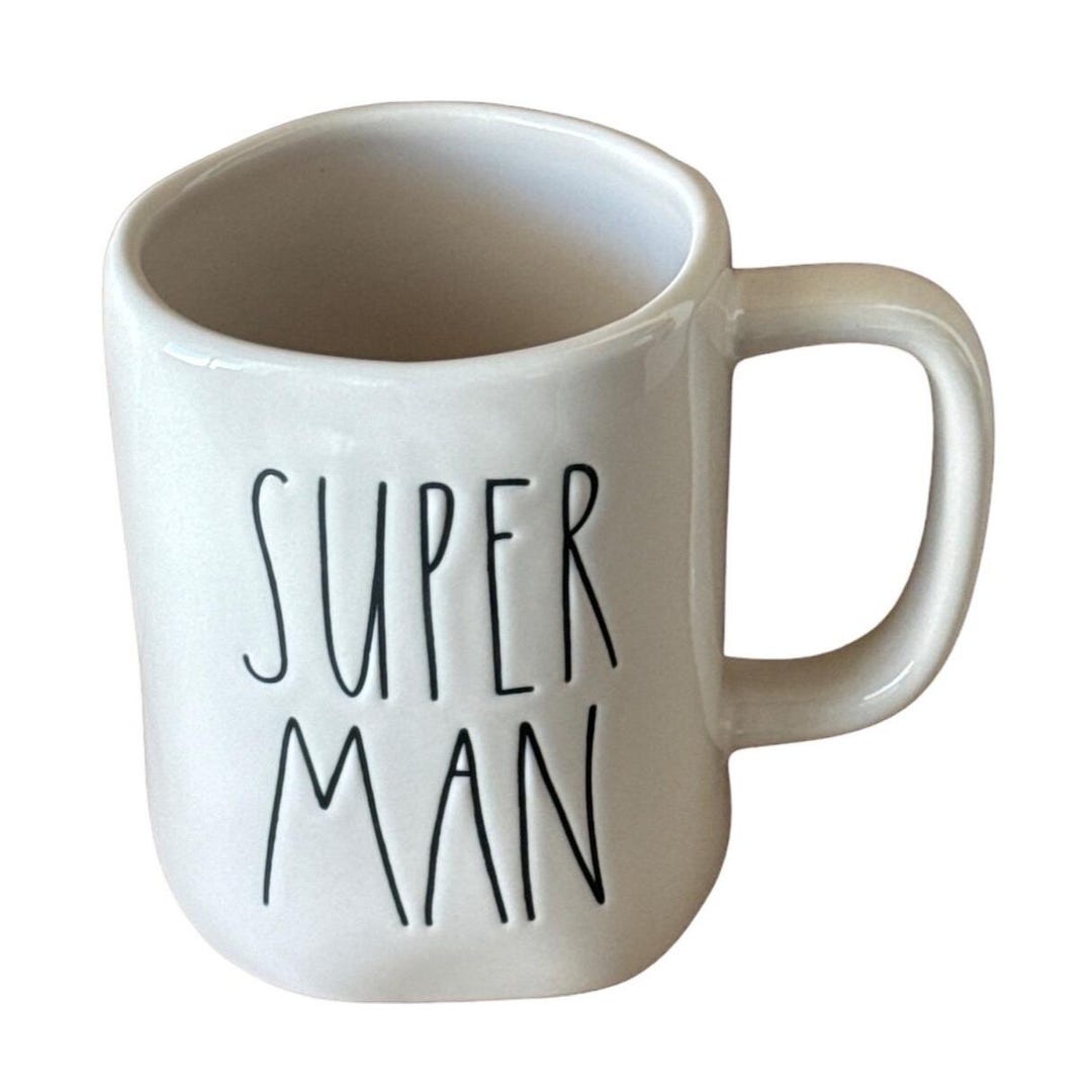 Rae Dunn Mug Superman Farmhouse Style Minimalist Design Rustic Decor ...