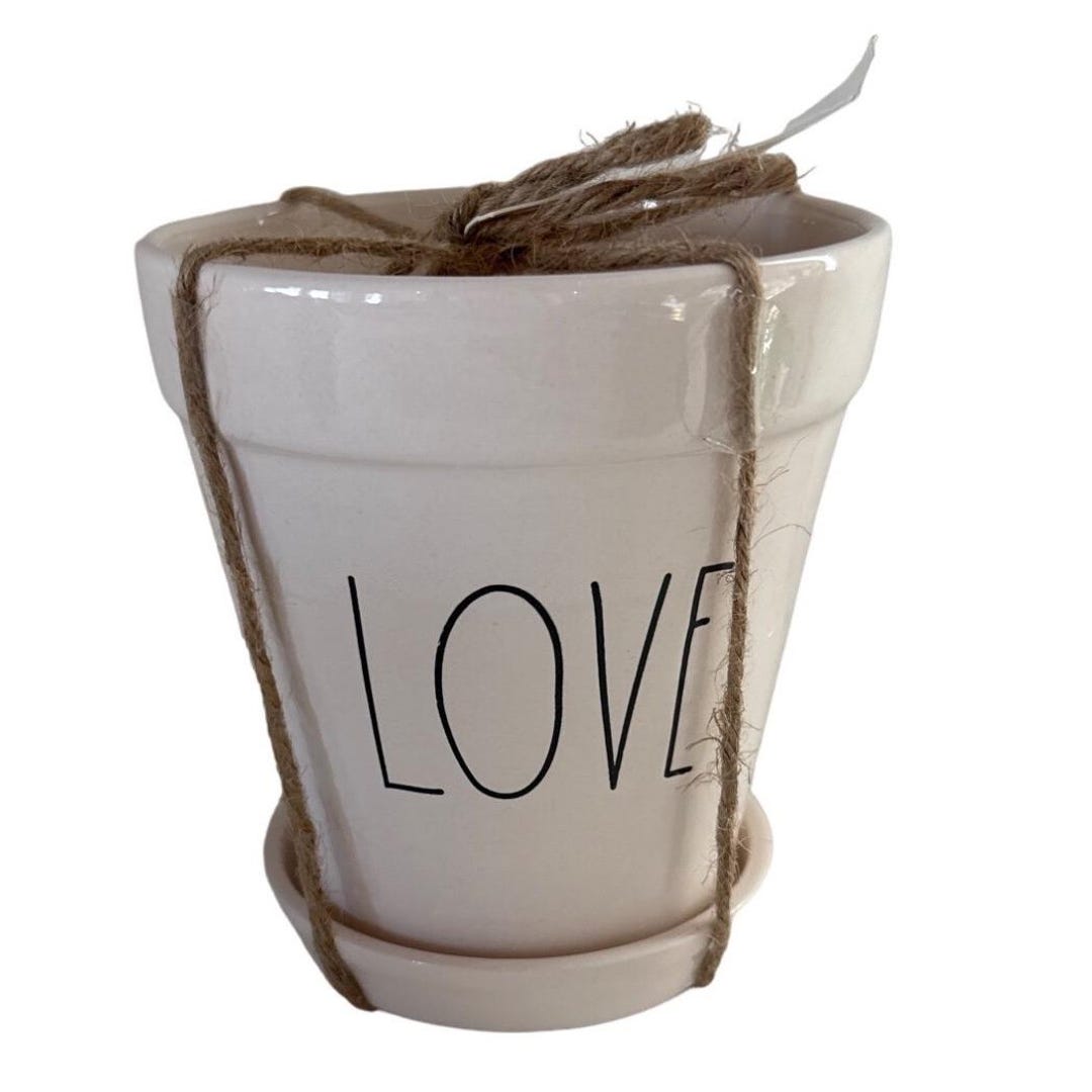 Rae Dunn Love Planter Flower Pot Farmhouse Easter Mothers Day Home ...