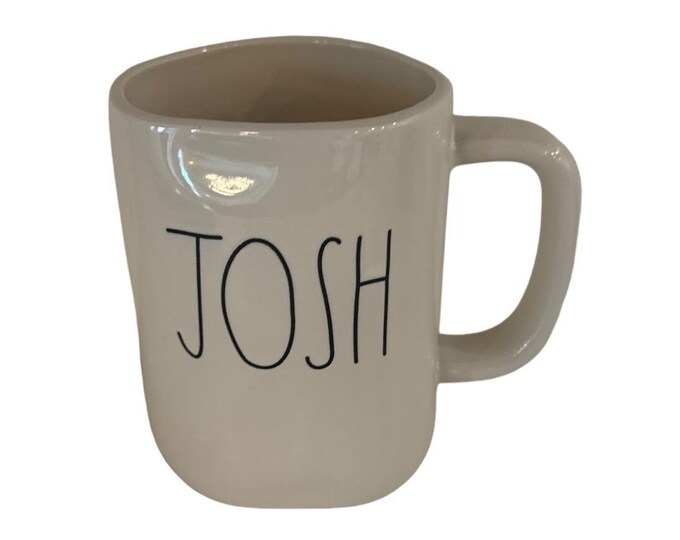 Rae Dunn Josh Ceramic Mug Large Coffee Cup Minimalist Design Coffee ...