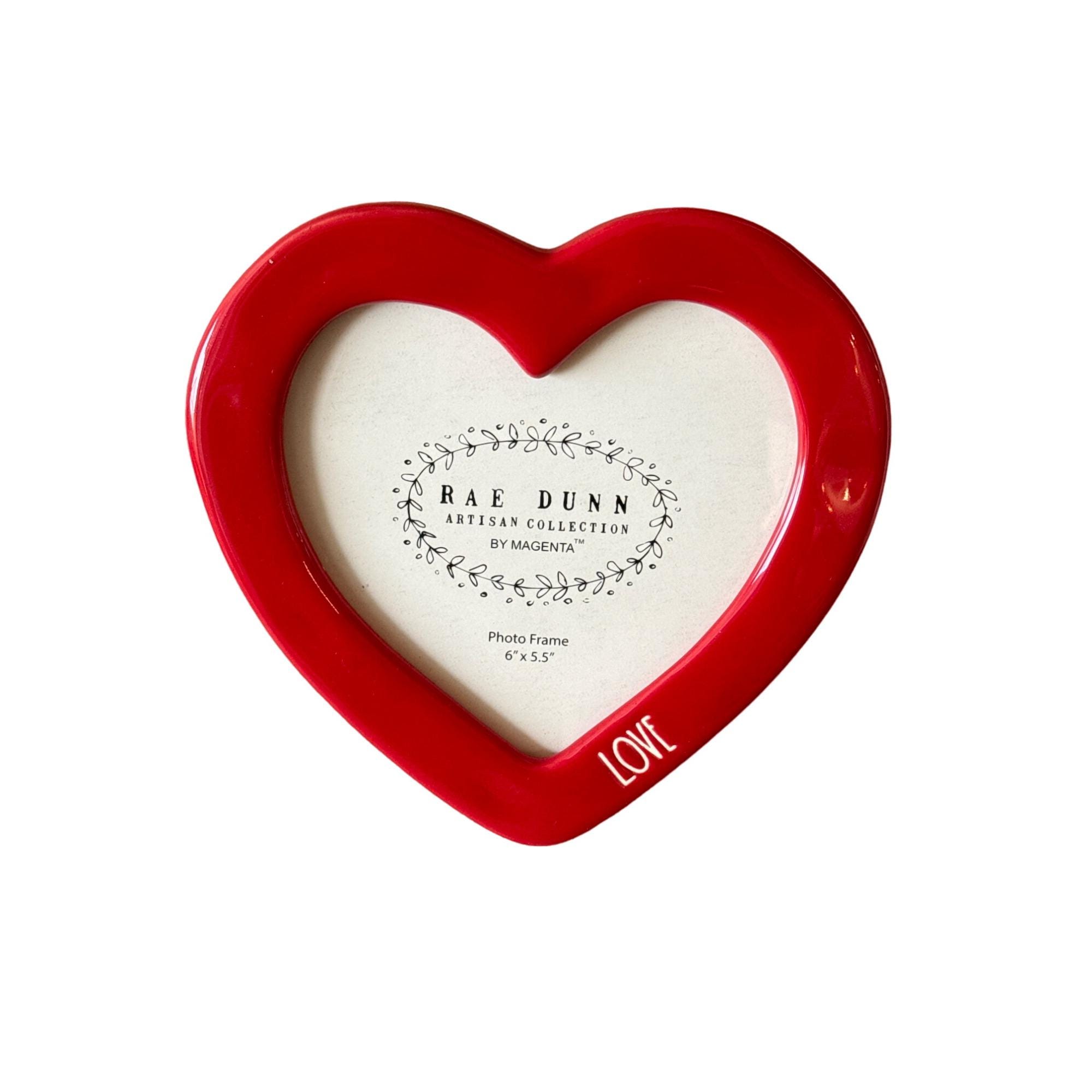 Rae Dunn Red Valentines Day Picture Frame Love Home Decor Farmhouse ...