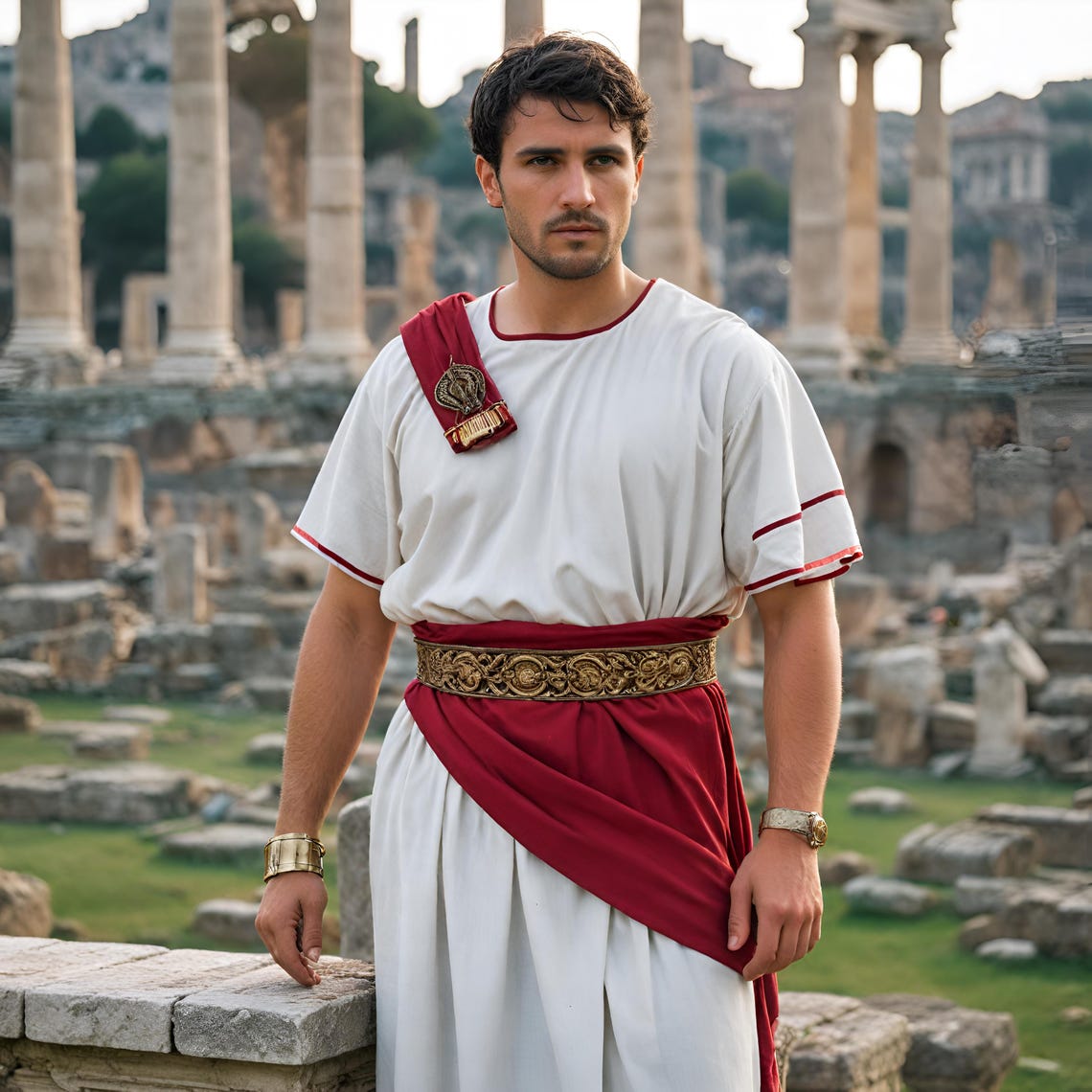 Ancient Roman Senator Toga Costume | Classical Historical Costume ...