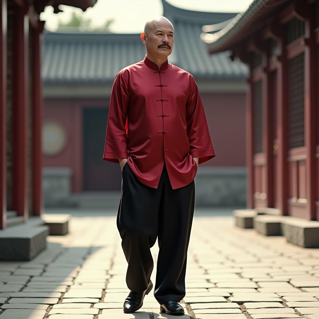 Traditional Chinese Tang Suit for Men | Elegant Red Mandarin Collar ...