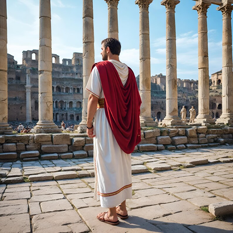 Ancient Roman Senator Toga Costume | Classical Historical Costume ...