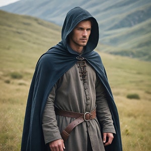 Mystic Wanderer Hooded Cloak | Epic Fantasy Adventurer Cosplay Costume ...