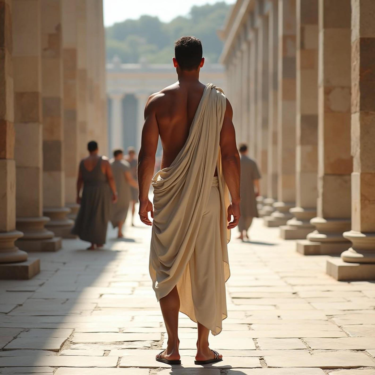 Ancient Roman Toga Costume | Greek God Inspired Outfit | Historical ...