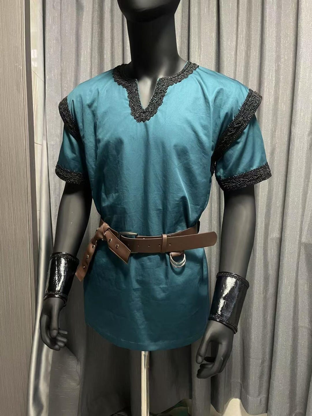 Viking Exquiste Warrior Tunic Vest | Men's Forest Medieval Costume ...