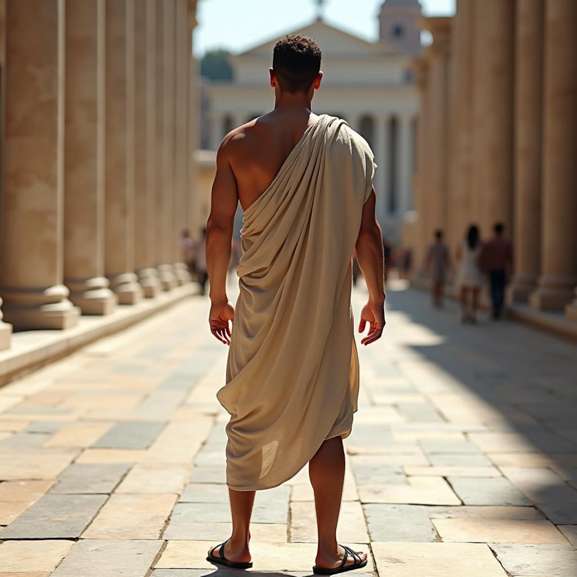 Ancient Roman Toga Costume | Greek God Inspired Outfit | Historical ...