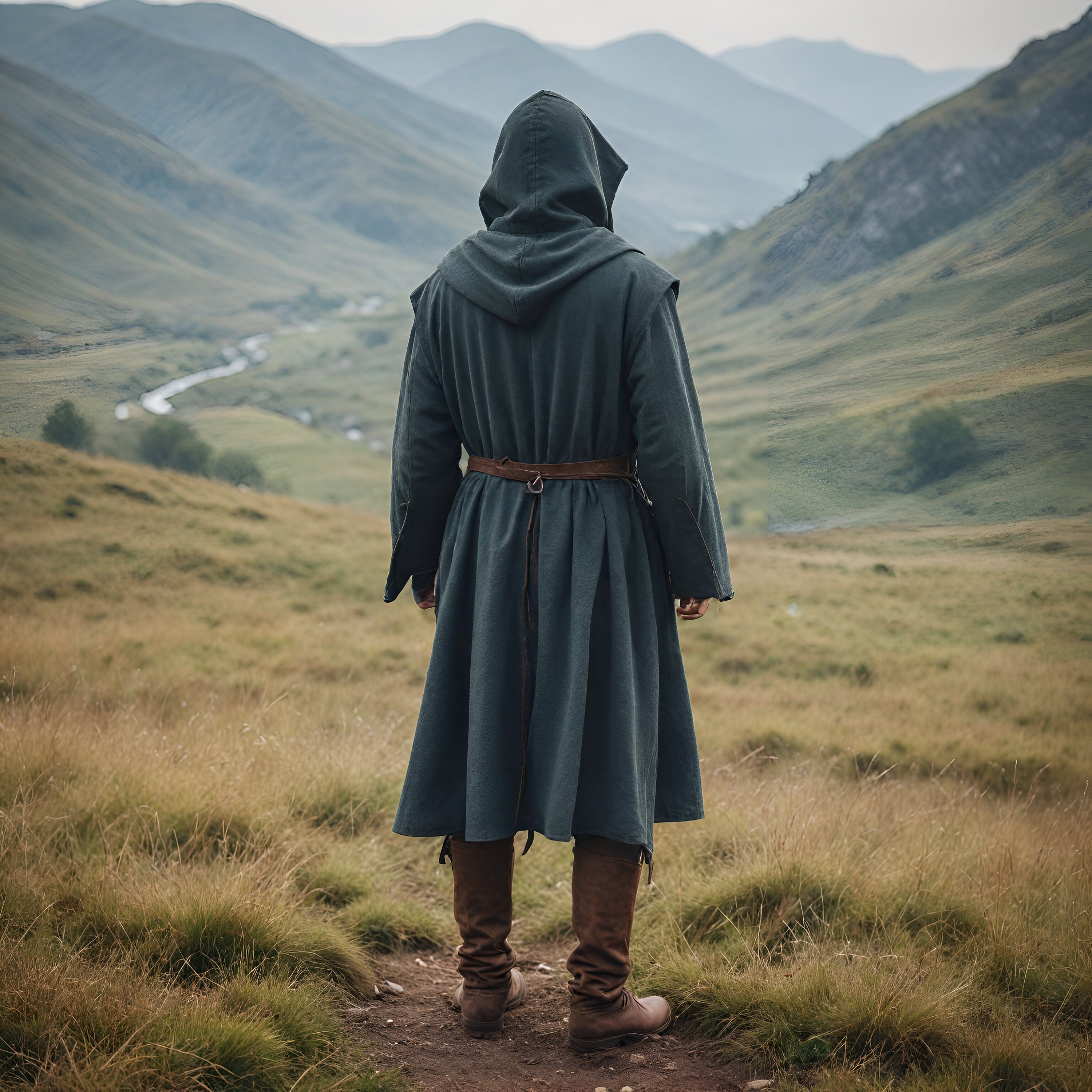 Mystic Wanderer Hooded Cloak | Epic Fantasy Adventurer Cosplay Costume ...