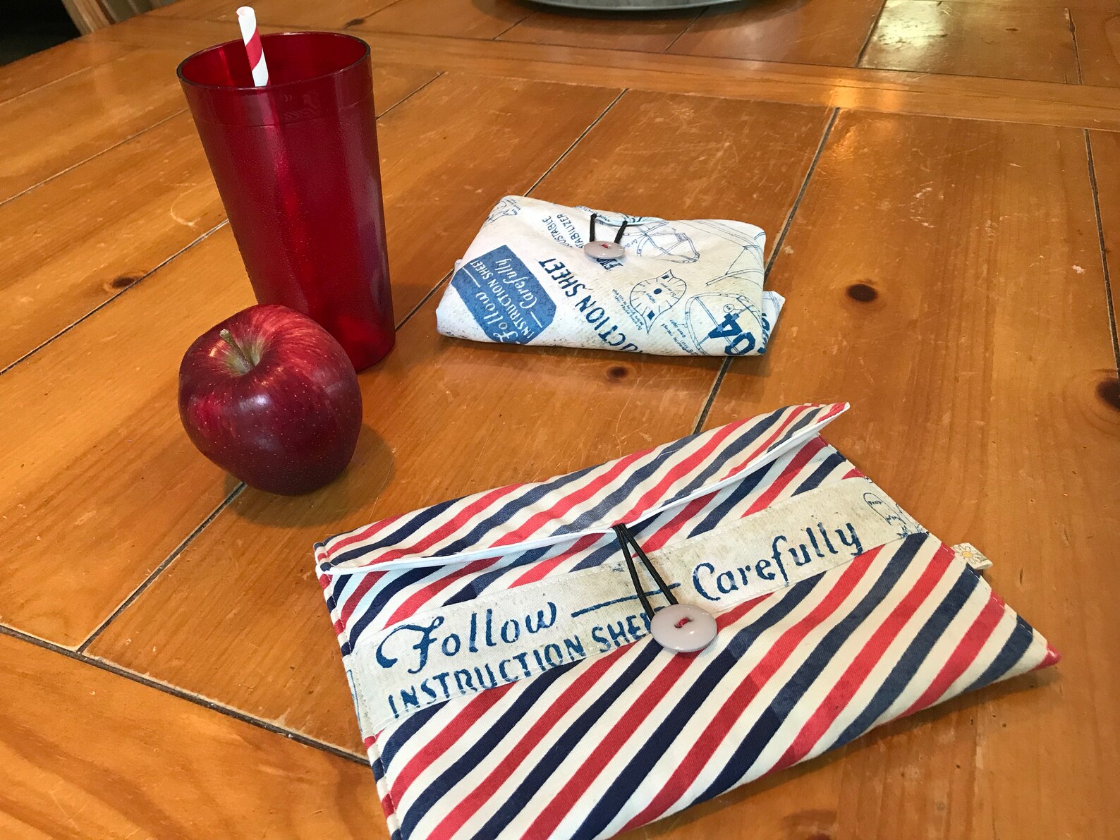 Reusable Sandwich Wrap and Snack Bag Pattern PDF Pattern | Etsy