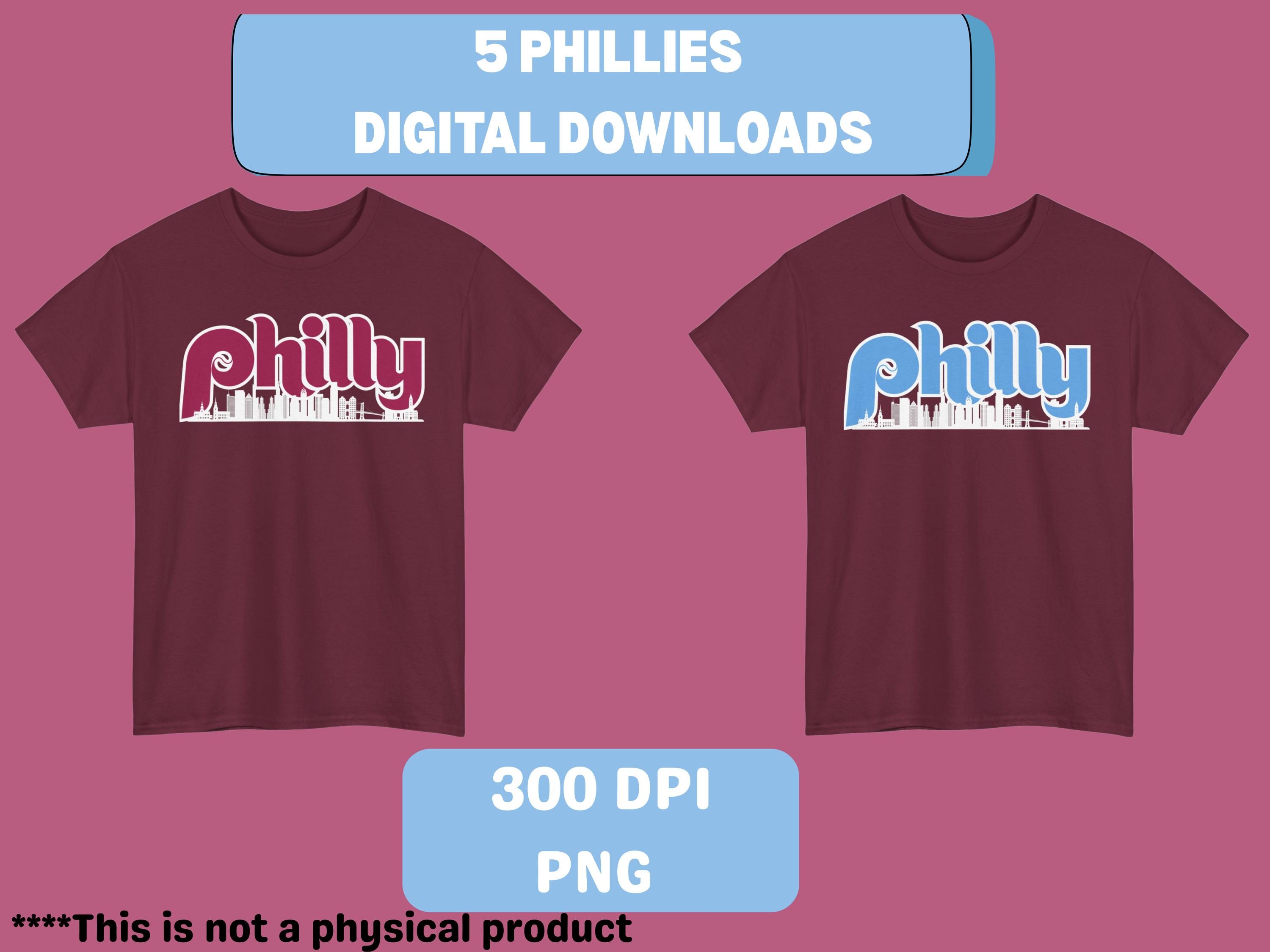 Philly Vintage Font Digital Download–5 Pngs| 300 DPI, Powder Blue ...