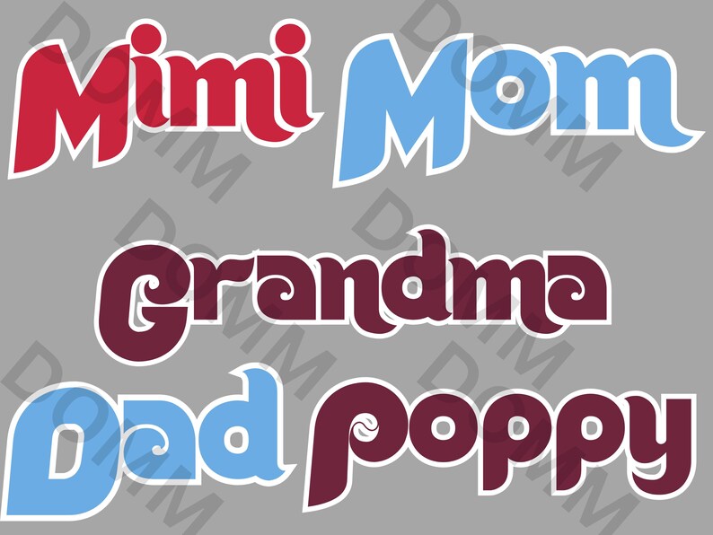 Phillies Retro Font Family Titles Instant Digital Download, PNG, SVG ...