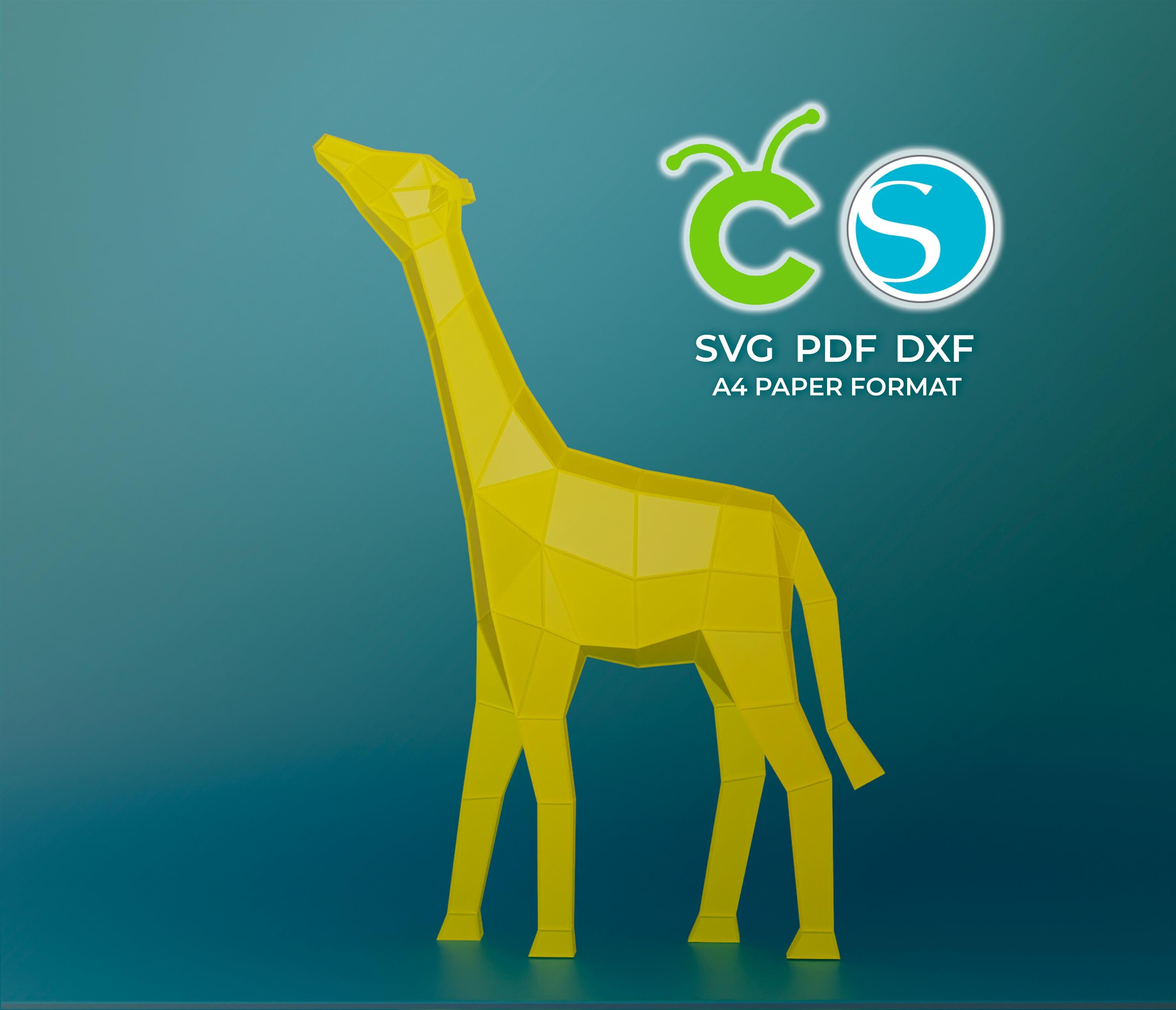 Papercraft Giraffe (small) 3D Model | Giraffe African Animal Model ...