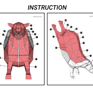 Papercraft Sheep X3 | Decor 3D Model | Sheep Animal Model | DXF, SVG ...