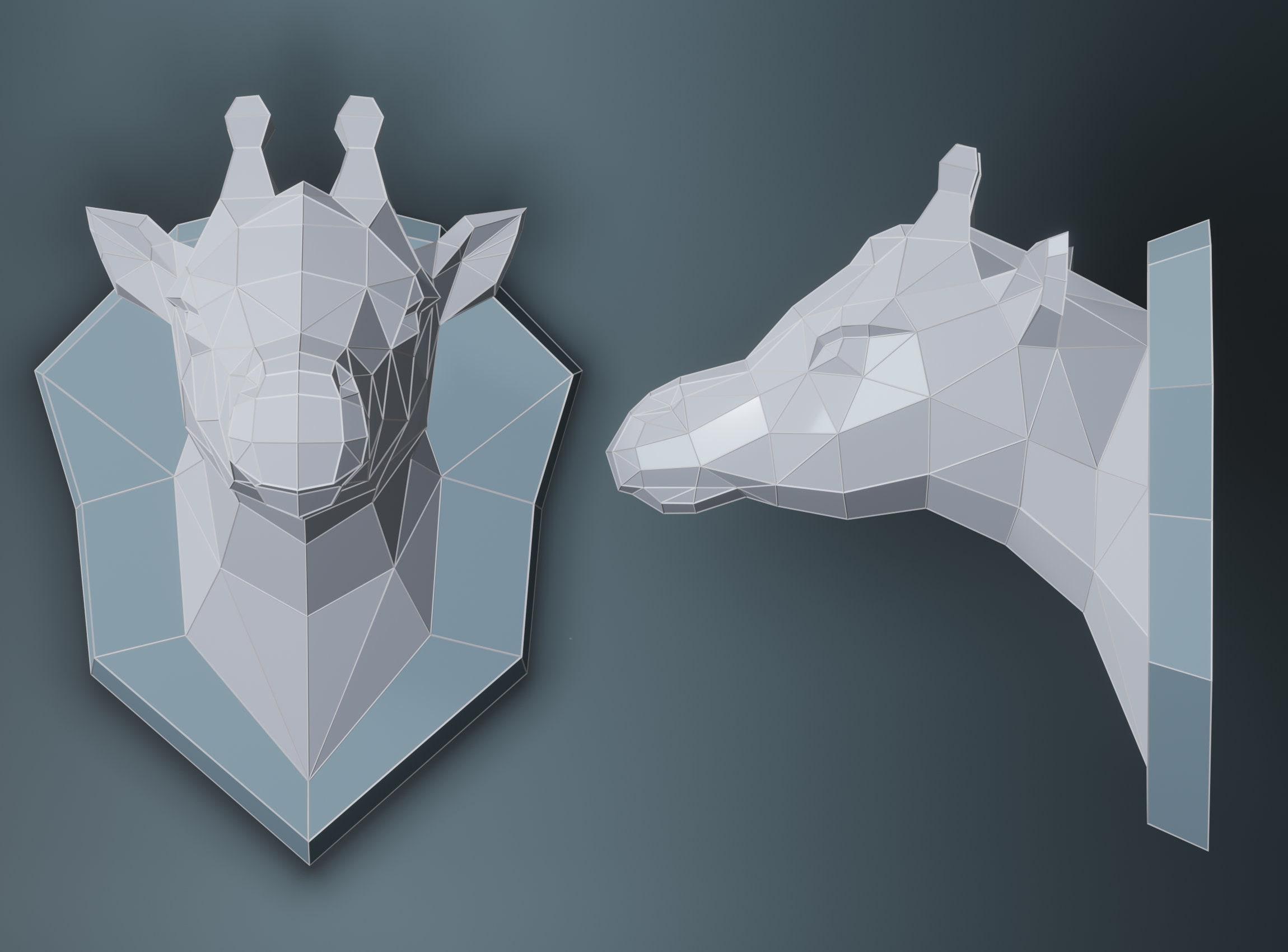 Papercraft Giraffe, SVG, PDF, Paper Craft Giraffe Model, Giraffe PDF ...