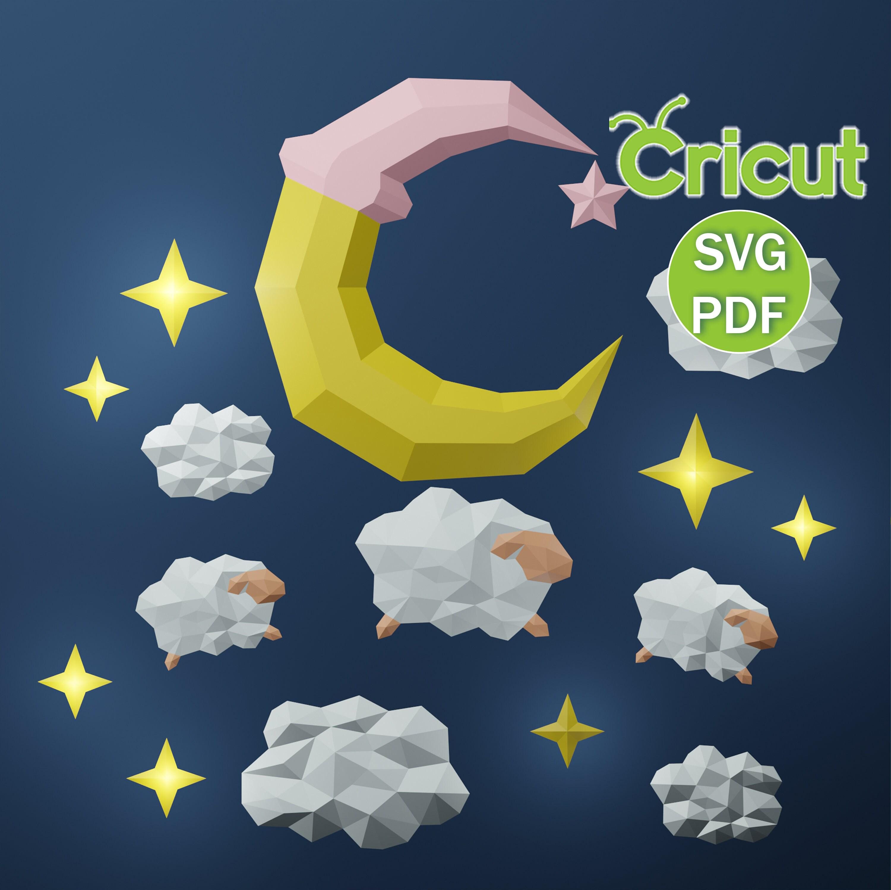 Moon Sky Sheep 3D Papercraft | DIY Paper Sculpture | Paper Model ...